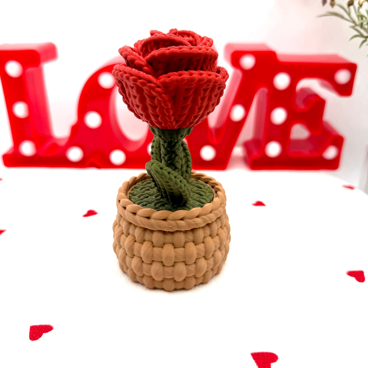 3D printed knit rose collectible – The Creation Circus