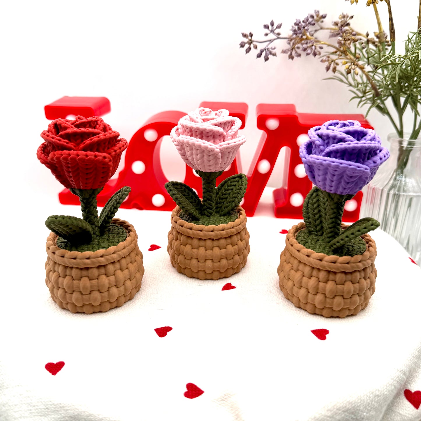 3D printed knit rose collectible – The Creation Circus