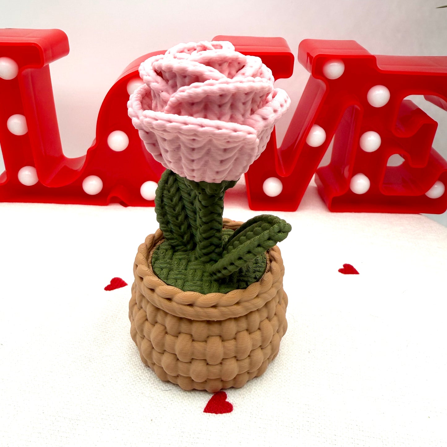 3D printed knit rose collectible – The Creation Circus