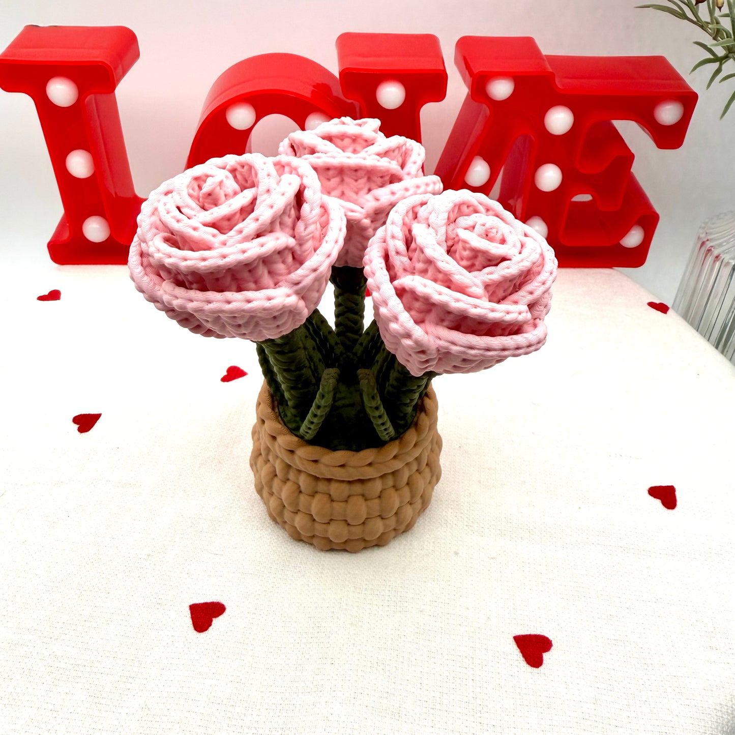 3D printed knit rose collectible – The Creation Circus
